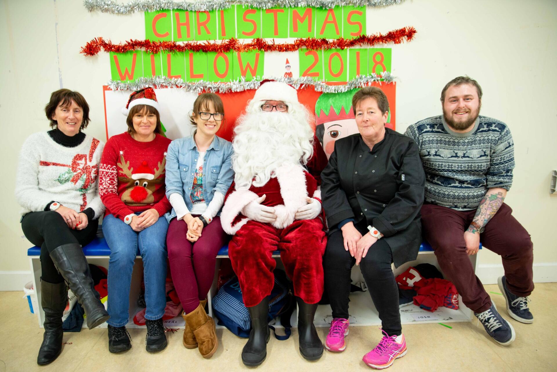 Smiles All around when Santa came to visit Willow | Red Hill School